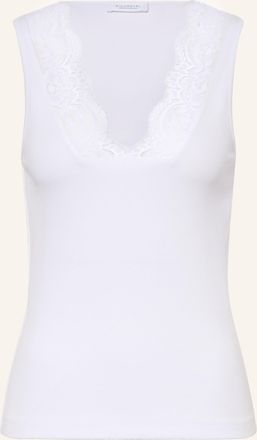 Rich & Royal Top Mit Spitze weiss