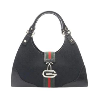 Gucci Sac &agrave; main vintage en toile Pre-owned - Femme - Pre-owned - Noir - Taille: ONE Size