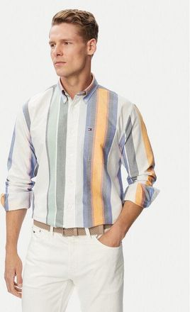 Tommy Hilfiger Hemd Heritage Oxford MW0MW43354 Wei&szlig; Regular Fit