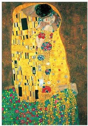 1art1 Gustav Klimt Poster Le Baiser, 1908 Affiche Reproduction 70x50 cm
