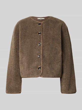 0039 Italy Jacke aus Teddyfell mit Knopfleiste Modell RICARDA