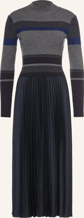 Reiss Reiss Strickkleid Carla Im Materialmix Mit Plissees grau