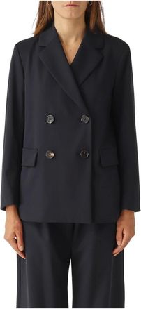 Max Mara Femme, Vestes, Bleu, Taille: 34 FR Jacket Donna S