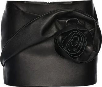 Magda Butrym floral wrap skirt - Schwarz