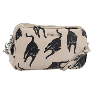 Miu Miu Sac port&eacute; &eacute;paule Pre-owned - Femme - Pre-owned - Beige - Taille: ONE Size