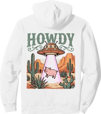 Image UFO Howdy Desert Pig Pullover Hoodie