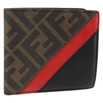 Fendi Portefeuille Pre-owned Vintage Zucca Canvas - Femme - Pre-owned - Brun - Taille: ONE Size