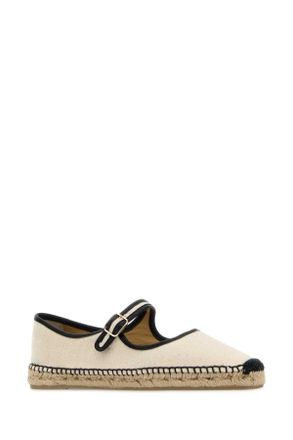Castaner Womens Ivory Canvas Padua Espadrilles Crudo Espadrillas