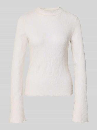 Comma Slim Fit Bluse in Spitzen-Optik