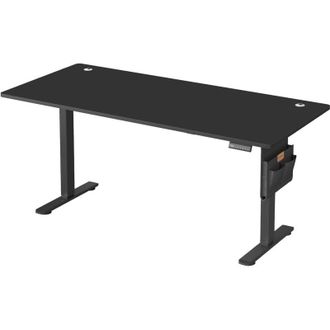 Songmics Bureau &Eacute;lectrique R&eacute;glable en Hauteur, 180 x 80 cm, Fonction M&eacute;moire 4 Hauteurs, Port USB-C, Organiseur, pour T&eacute;l&eacute;travail, Noir dEncre