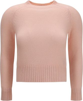 Acne Studios Kaschmir-Rundhals-Pullover - - Knitwear - Damen - Rosa - M