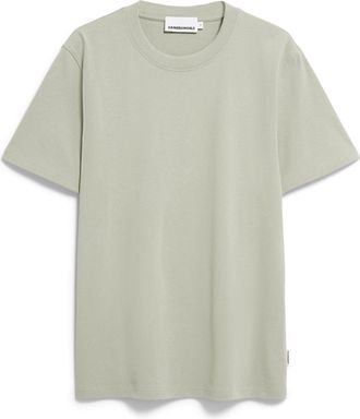Armedangels Herren Heavyweight T-Shirt aus recyceltem Baumwoll Mix MAARKOS Relaxed Fit Seagreen
