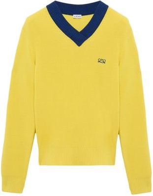 Loewe Pull en maille textur&eacute;e l&eacute;g&egrave;re de coton et laine