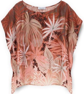 Motivi Femme, Blouses et Chemises, Multicolore, Taille: 40 FR Blouse Kimono en satin imprim&eacute;