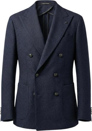 Tagliatore Homme, Vestes, Bleu, Taille: L Giacca blazer doppiopetto