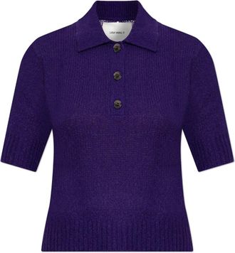 Lisa Yang Femme, Pulls, Violet, Taille: 38 FR Polo Chemises