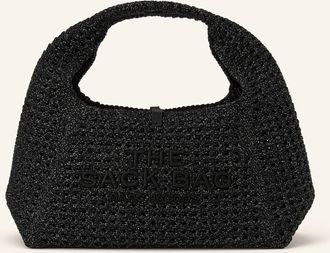 Marc Jacobs Handtasche The Crochet Mini Sack Bag Mit Pouch schwarz