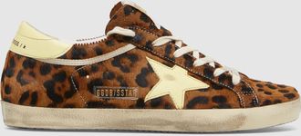 Golden Goose Baskets Super-Star Leopard Pale Yellow