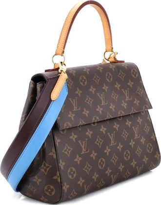 Louis Vuitton Cluny Top Handle Bag Monogram Canvas MM shoulder bag - Braun