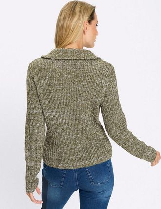 Heine Strickjacke Strickjacke Langarm Grobstrick