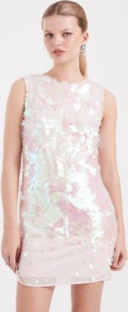 Miss Selfridge Robe droite à sequins - Rose