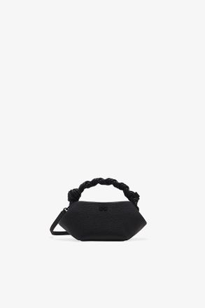 Ganni Mini sac noir grain&eacute; Bou - Pour Femme