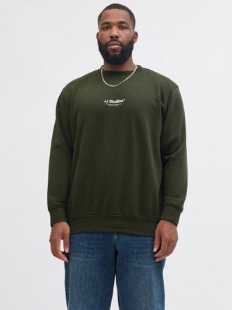 Jack & Jones Plus Size Sweatshirt JJESOHO SWEAT CREW NECK NOOS PLS Baumwollmischung, regular fit
