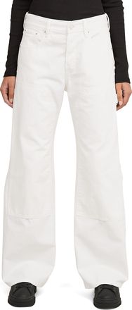 G-Star G-Star Damen Bowey 3D Carpenter Loose Jeans, Wei&szlig; (Faded Chalkstone gd D24354-D491-H124), 24W / 28L