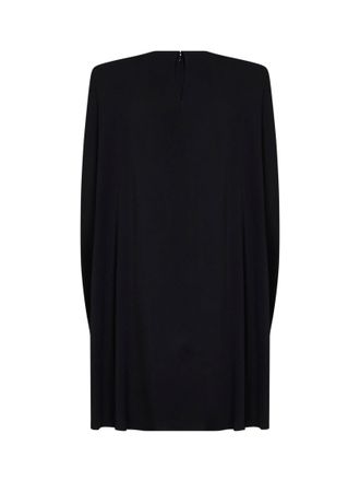 Stella McCartney Womens Mini Dress Cape-Style Viscose Black