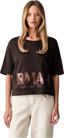 A|X Armani Exchange Damen, Oberteile, Braun, MGr&ouml;&szlig;e