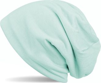 styleBREAKER Unisex Beanie M&uuml;tze Einfarbige mit Thermo-Fleece Futter, warme Winter M&uuml;tze gef&uuml;ttert 04024008, Farbe:Mint hell