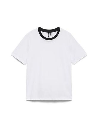 Vero Moda Vmpaulina SS T-Shirt GA JRS Noos, Blanc &eacute;clatant., S