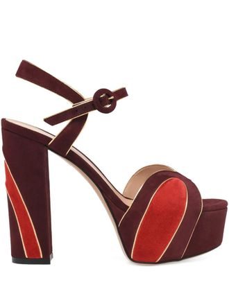 Gianvito Rossi Tamara Sandalen mit Plateau 125mm - Braun