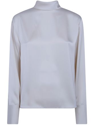 DRHOPE Shirt Main Feature Ribbon Silky Shirt