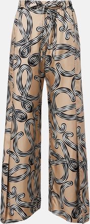 Loewe Pantalon ample Paulas Ibiza Anagram en soie
