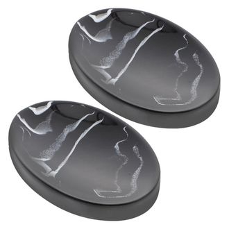 FOMIYES 2 St&uuml;ck Seifenhalter Marmoroptik aus Robustem Harz Dekorative Seifenschale f&uuml;r Bad Waschtisch und Dusche Verschlei&szlig;fest und Vielseitig Einsetzbar