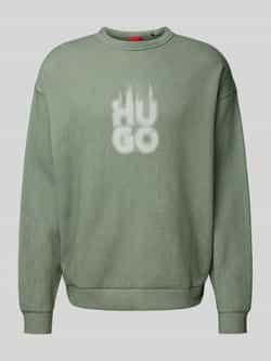 HUGO BOSS Sweatshirt mit Label-Print Modell Dinkam