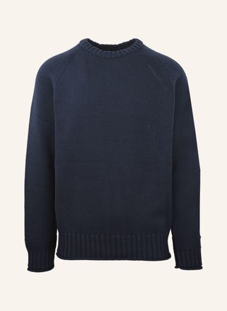 Carlo Colucci Carlo Colucci Rundhalspullover - Carlos Classic Fucci blau