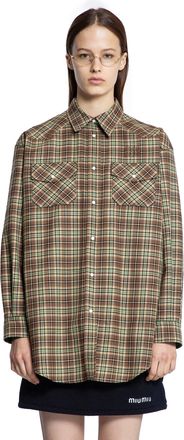 Miu Miu Check Wool Shirt
