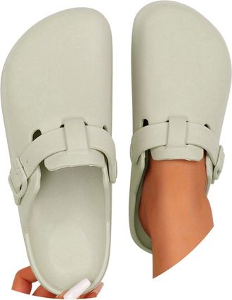 Minetom Gartenclogs Damen Clogs Gummi Gartenschuhe Leicht Gummischuhe Sommer Pantoletten Berufsschuhe Geschlossen Hausschuhe A Gr&uuml;n 39 EU