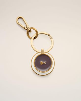 Ami Porte-Cl&eacute;s Dor&eacute; Tasse A Cafe Ami De Coeur en M&eacute;tal Ecru & marron - TU - Unisex