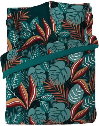 Eden Paris Douceur Dint&eacute;rieur - Housse de couette coton 6 pieces 220 x 240 cm Bouquet dAutomne