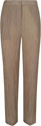 Emporio Armani Femme, Pantalons, Beige, Taille: 42 FR Pantalons