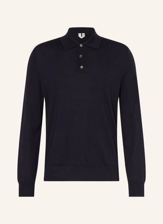 Arket Arket Strick-Poloshirt Aus Merinowolle blau