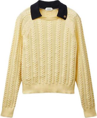 Versace Pull Col Roul&eacute; - Jaune