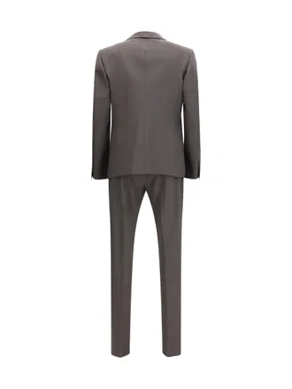 Dsquared2 Mens Single-Breasted Wool-Blend Suit Grey Fleece Wool; Elastane Suits