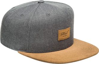Reell Herren Kappe REELL Suede 6-Panel Cap,Heather Charcoal, Einheitsgr&ouml;&szlig;e