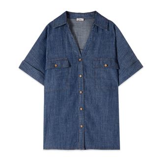 Oltre Damen, Blusen & Hemden, Blau, L/XLGr&ouml;&szlig;e