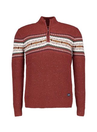 N.Z.A. Herren Pullover rot Norweger