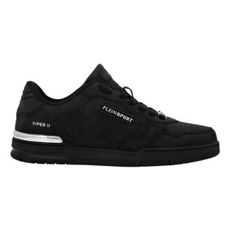 Plein Sport unisex, Chaussures, Noir, Taille: 35 EU Nabuk Eco Leather Lo-Top Baskets